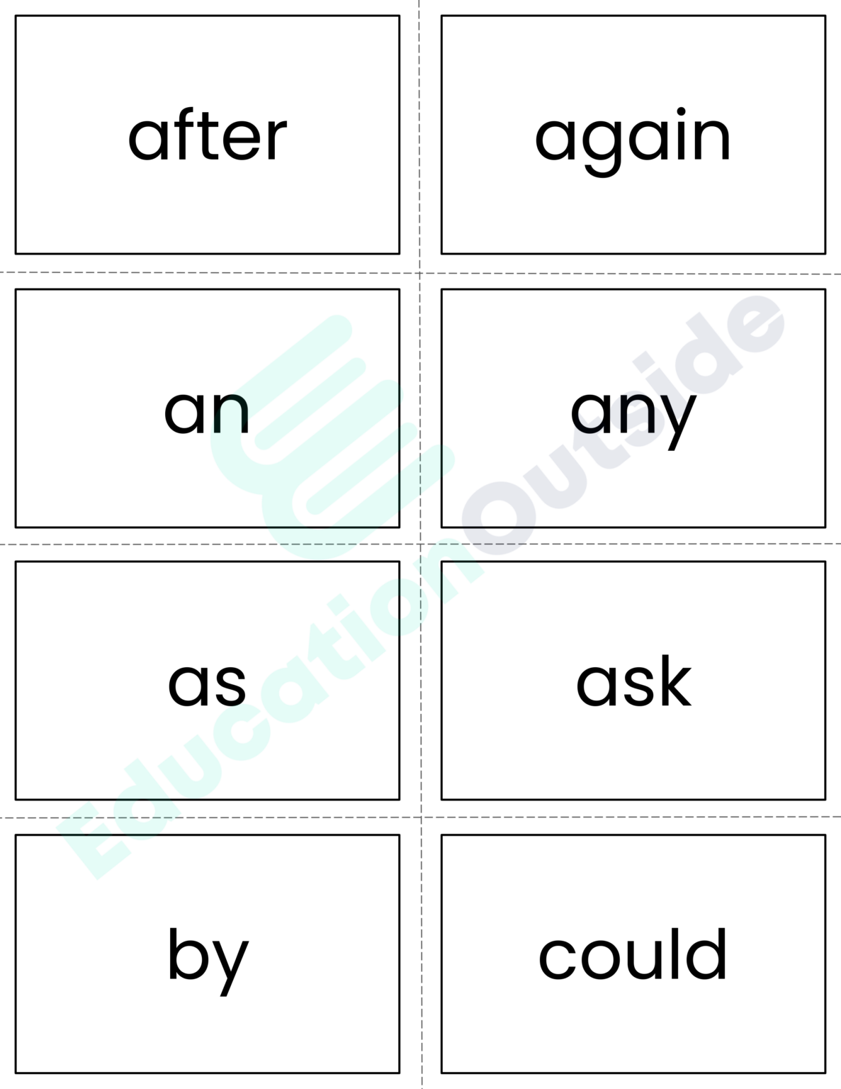 Dolch 3rd Grade Sight Word Flashcards - 3 Sizes Included!
