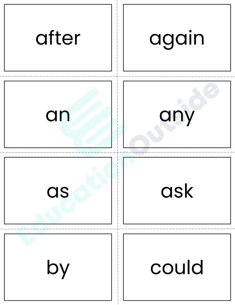 Dolch 3rd Grade Sight Word Flashcards - 3 Sizes Included!