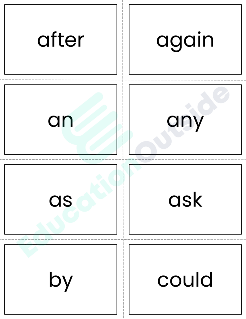Dolch 3rd Grade Sight Word Flashcards - 3 Sizes Included!