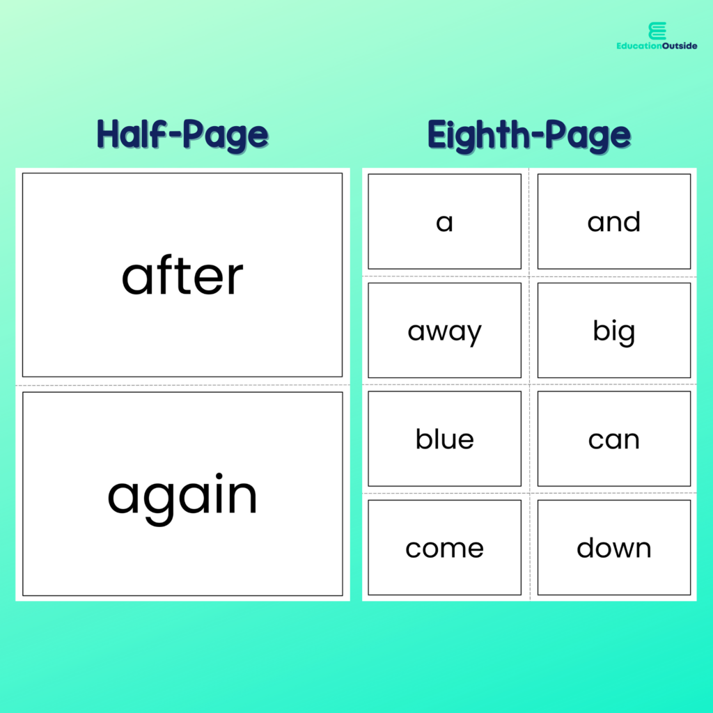 Dolch Flashcard Mega Packet (Pre-Primer - Grade 3) + Nouns - 3 Sizes ...
