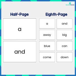 Dolch Pre-Primer & Primer Sight Word Flashcard Packet - 3 Sizes Included!