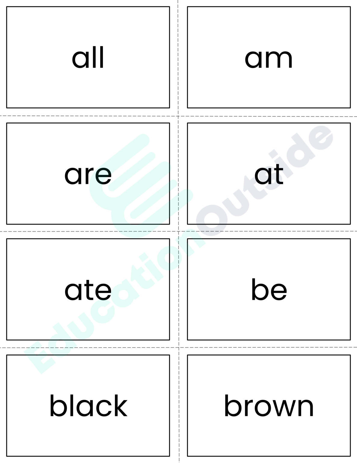 Dolch Pre-Primer & Primer Sight Word Flashcard Packet - 3 Sizes Included!