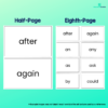 Dolch Pre-Primer Sight Word Flashcards - 3 Sizes Included!