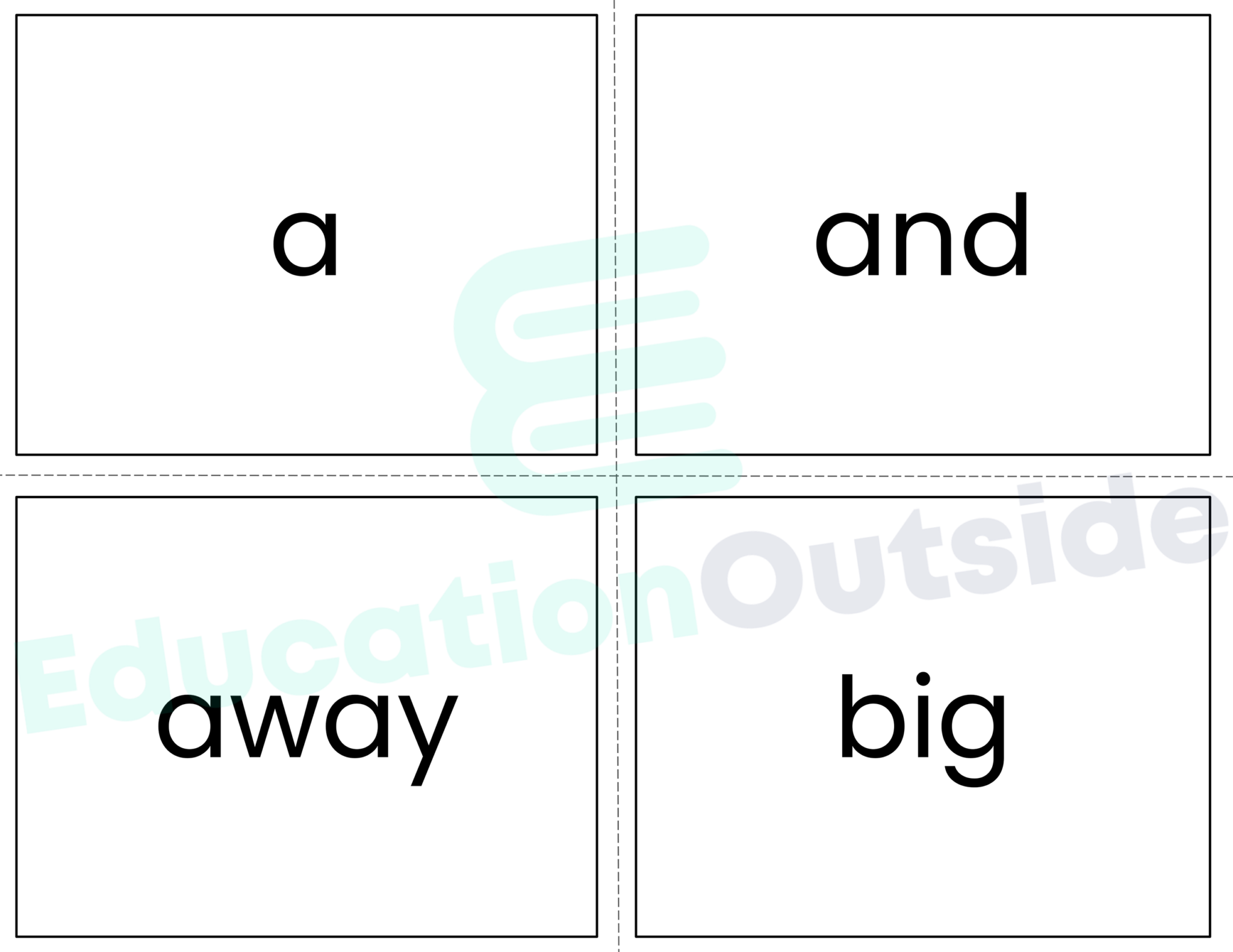 Dolch Pre-Primer Sight Word Flashcards - 3 Sizes Included!