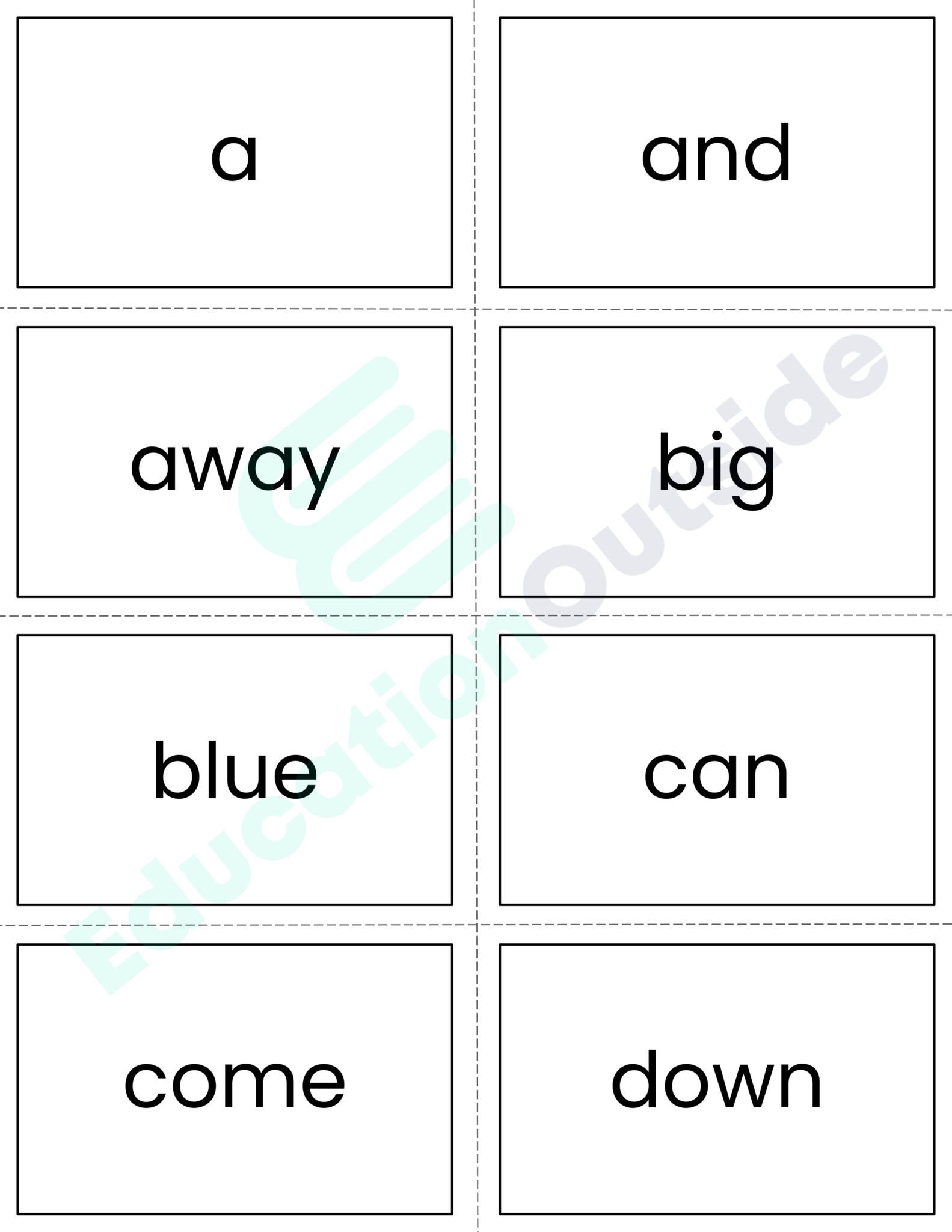 Dolch Pre-Primer Sight Word Flashcards - 3 Sizes Included!