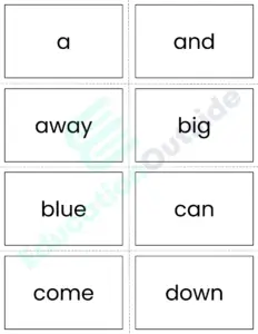 Dolch Pre-Primer Sight Word Flashcards - 3 Sizes Included!