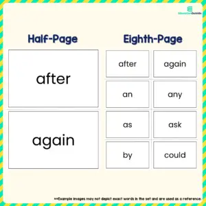 Dolch Primer Sight Word Flashcards - 3 Sizes Included!