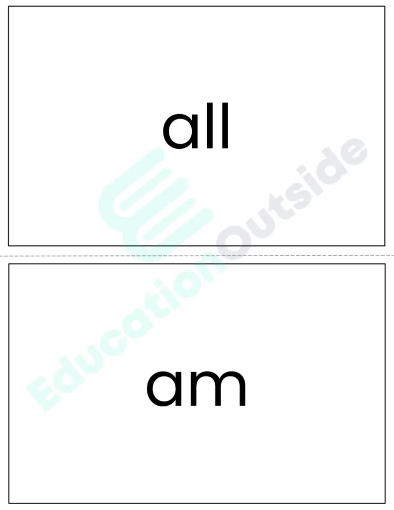 Dolch Primer Sight Word Flashcards - 3 Sizes Included!