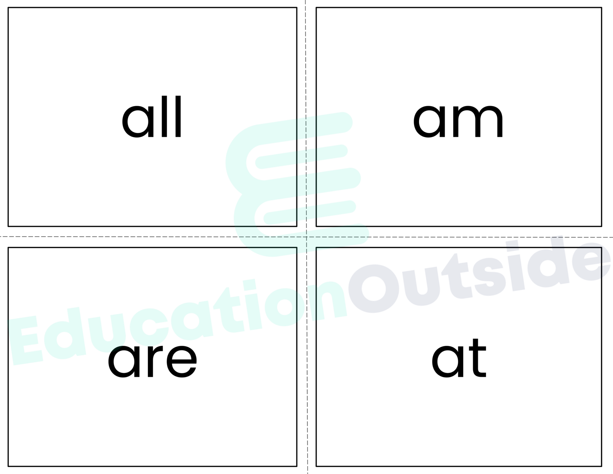 Dolch Primer Sight Word Flashcards - 3 Sizes Included!