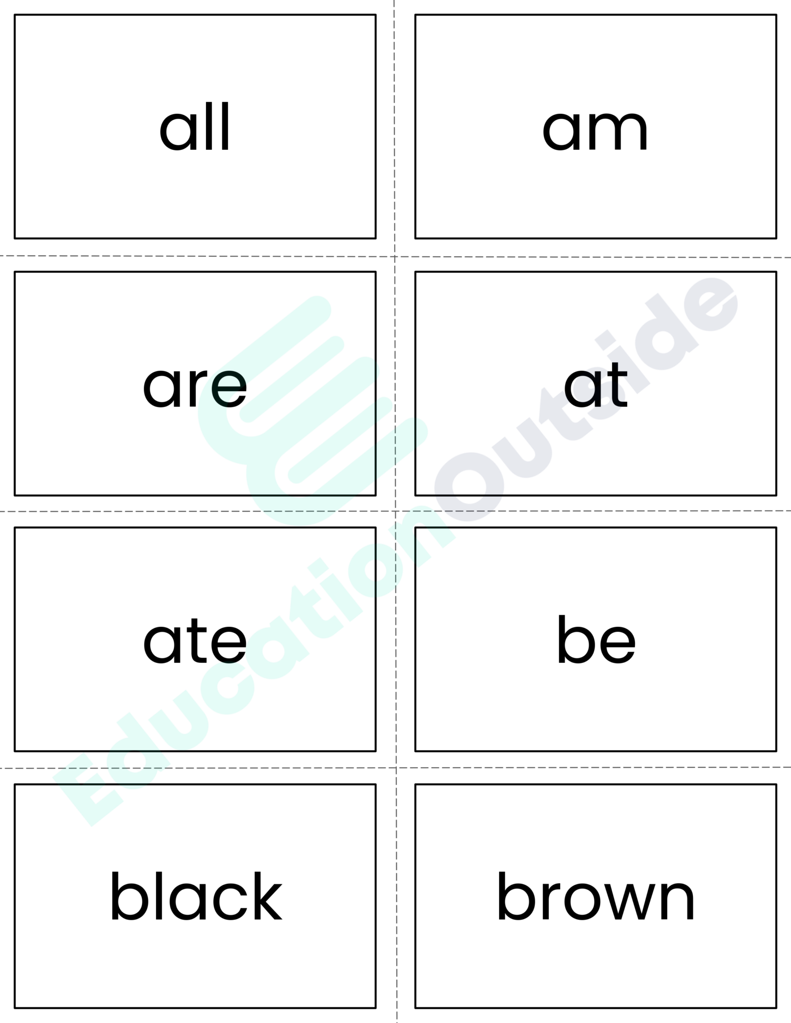 Dolch Primer Sight Word Flashcards - 3 Sizes Included!