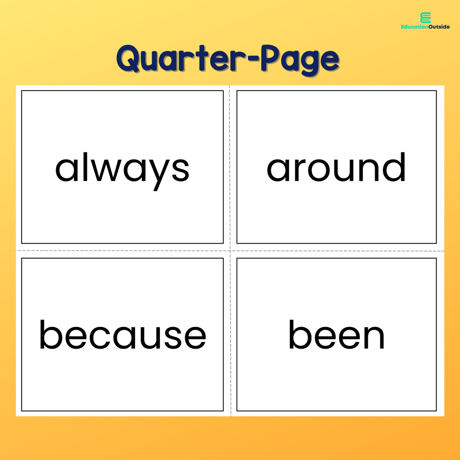 Dolch Sight Word Flashcards Grades 1-3 Packet - 3 Sizes Included!