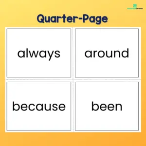 Dolch Sight Word Flashcards Grades 1-3 Packet - 3 Sizes Included!