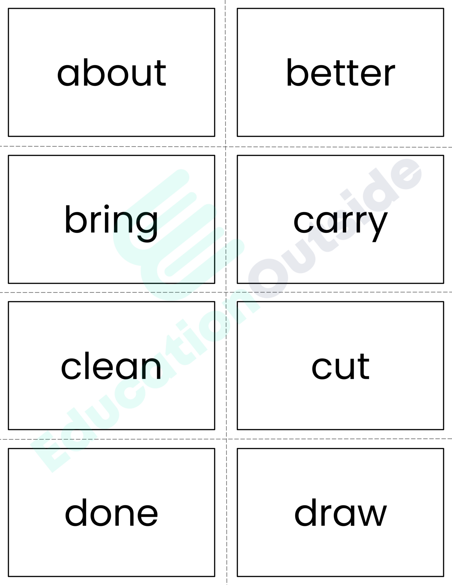 Dolch Sight Word Flashcards Grades 1-3 Packet - 3 Sizes Included!