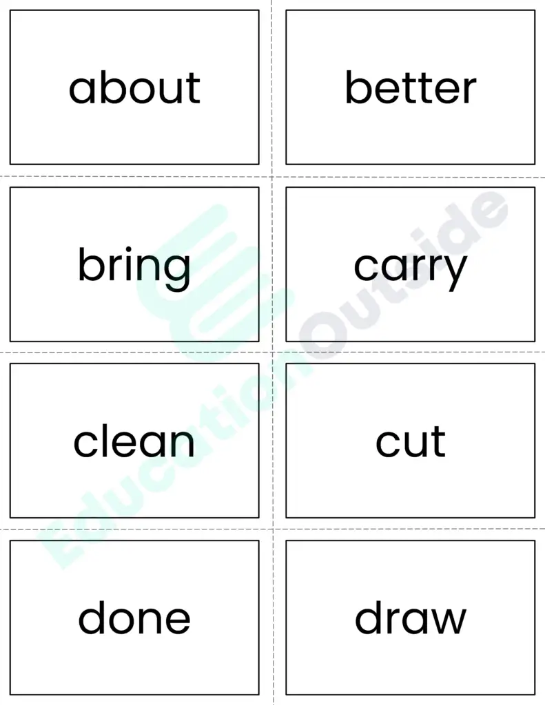 Dolch Sight Word Flashcards Grades 1-3 Packet - 3 Sizes Included!