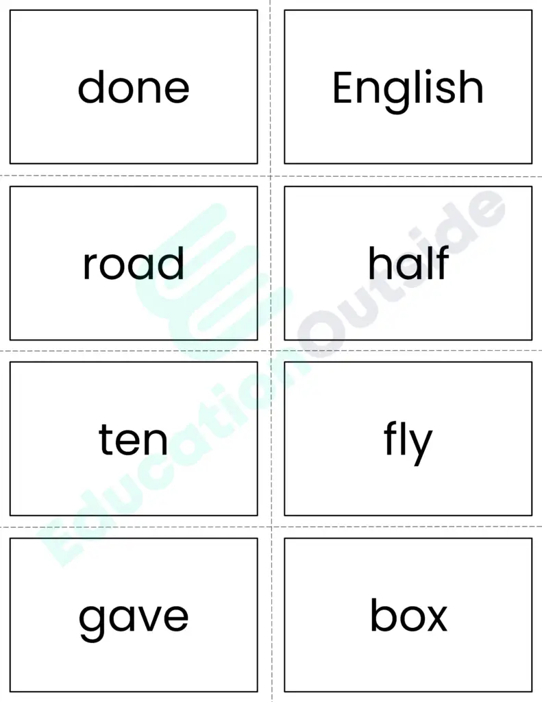 Fry's Fifth 100 Sight Words Flashcards (401-500) - 3 Sizes Included!