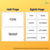Fry's First 100 Sight Words Flashcards (1-100) - 3 Sizes Included!