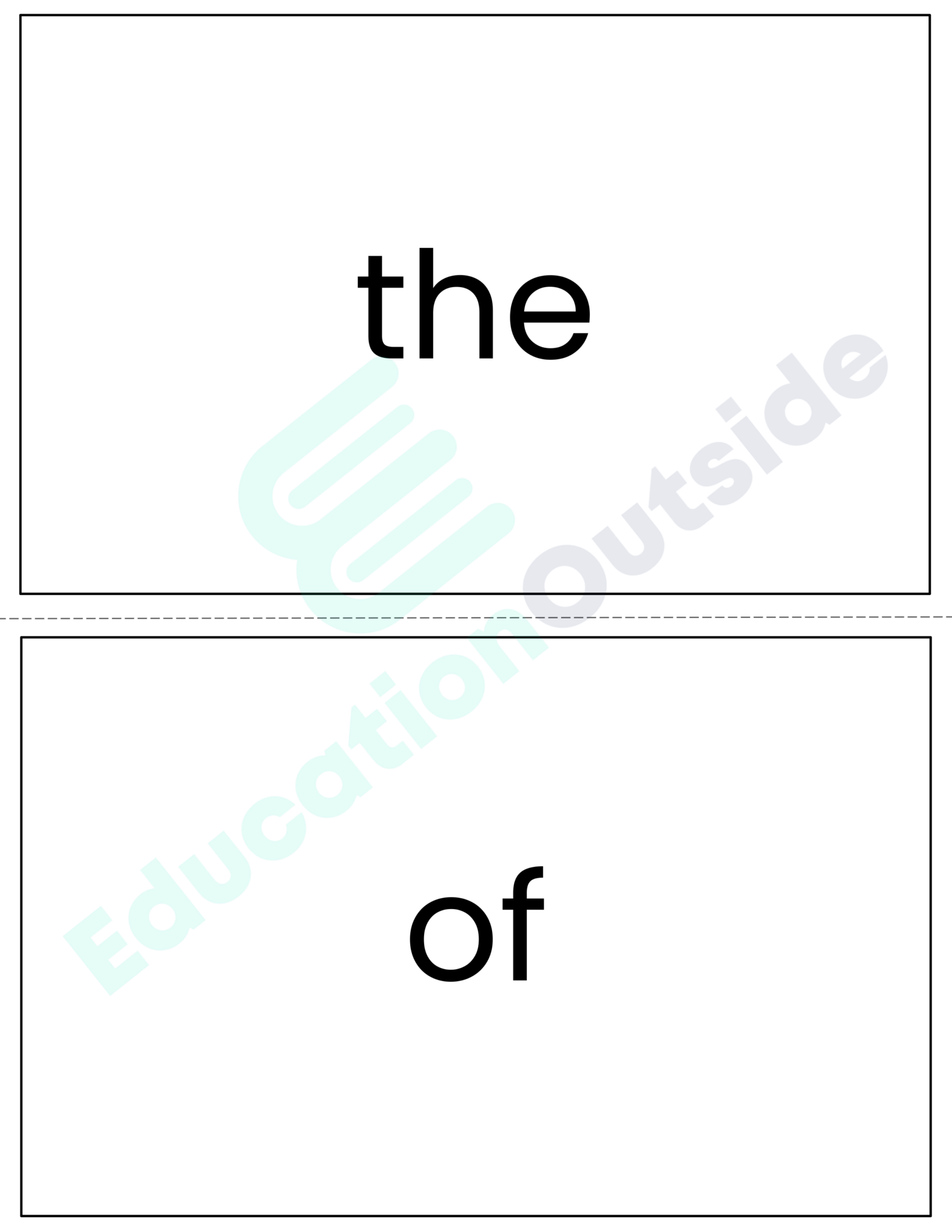 Fry's First 100 Sight Words Flashcards (1-100) - 3 Sizes Included!