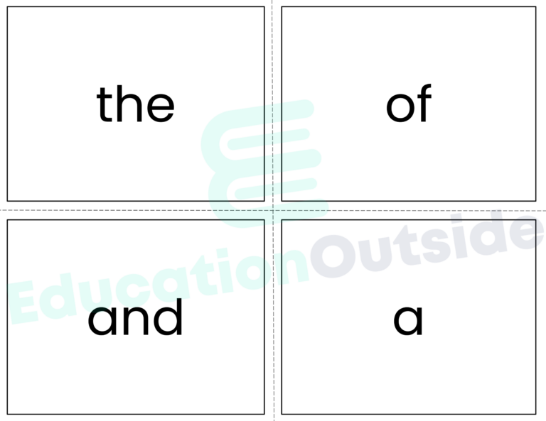 Fry's First 100 Sight Words Flashcards (1-100) - 3 Sizes Included!