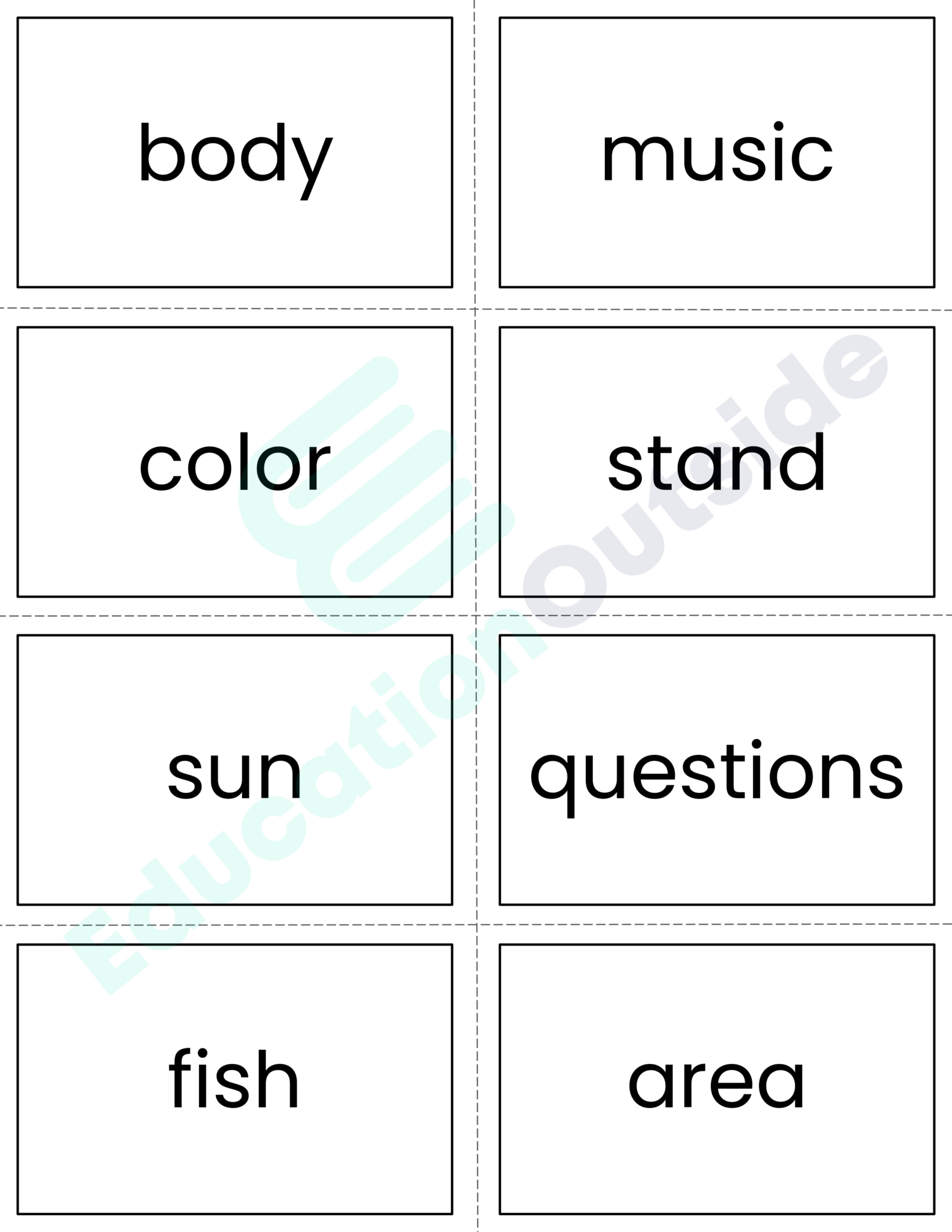 Fry's Fourth 100 Sight Words Flashcards (301-400) - 3 Sizes Included!