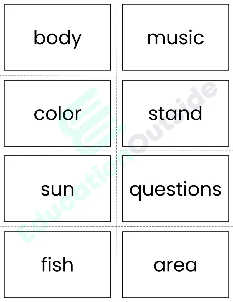 Fry's Fourth 100 Sight Words Flashcards (301-400) - 3 Sizes Included!