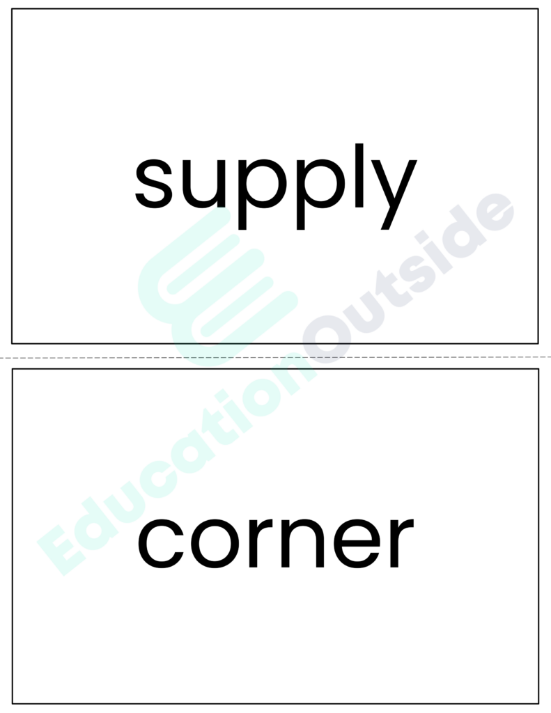 Fry's Ninth 100 Sight Words Flashcards (801-900) - 3 Sizes Included!