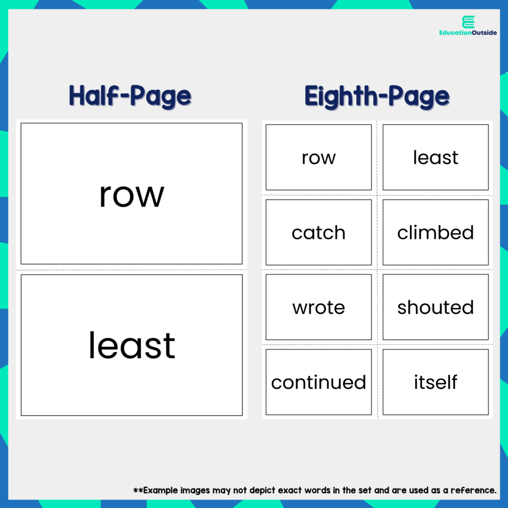 Fry's Second 100 Sight Words Flashcards (101-200) - 3 Sizes Included!