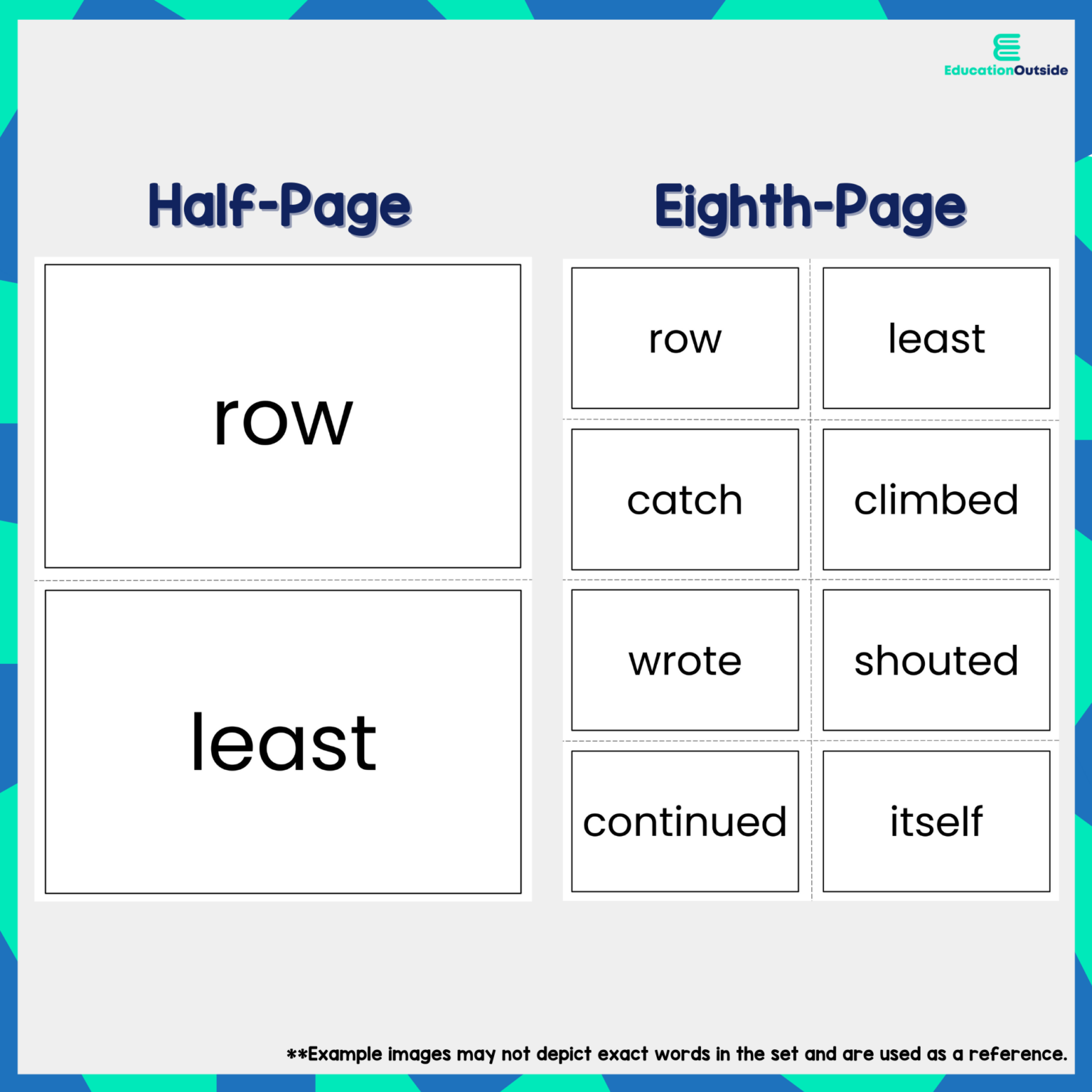 Fry's Second 100 Sight Words Flashcards (101-200) - 3 Sizes Included!