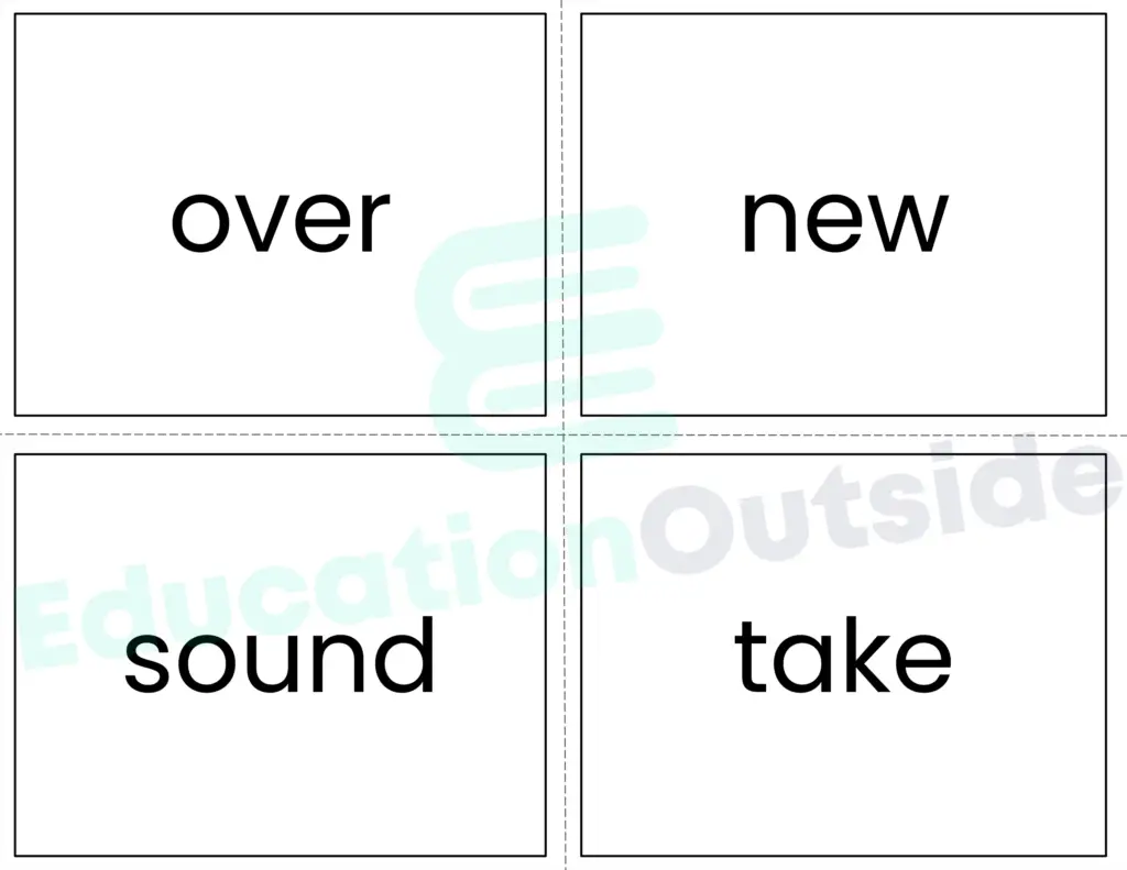 Fry's Second 100 Sight Words Flashcards (101-200) - 3 Sizes Included!