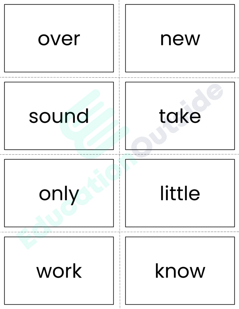 Fry's Second 100 Sight Words Flashcards (101-200) - 3 Sizes Included!