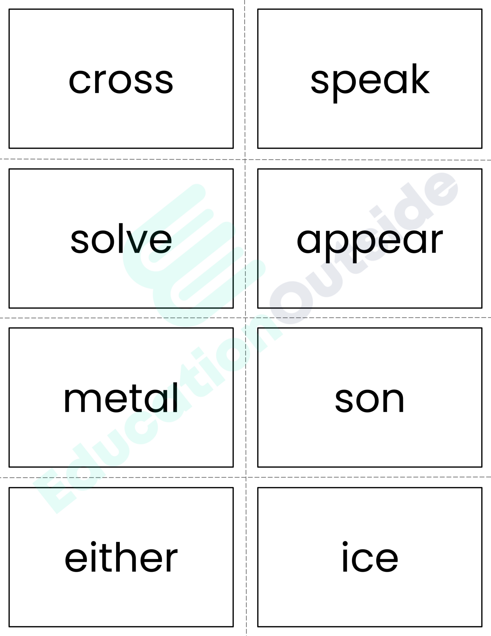 Fry's Seventh 100 Sight Words Flashcards (601-700) - 3 Sizes Included!