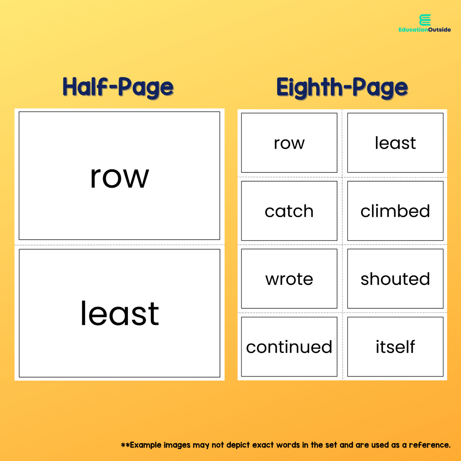 Fry's Sixth 100 Sight Words Flashcards (501-600) - 3 Sizes Included!