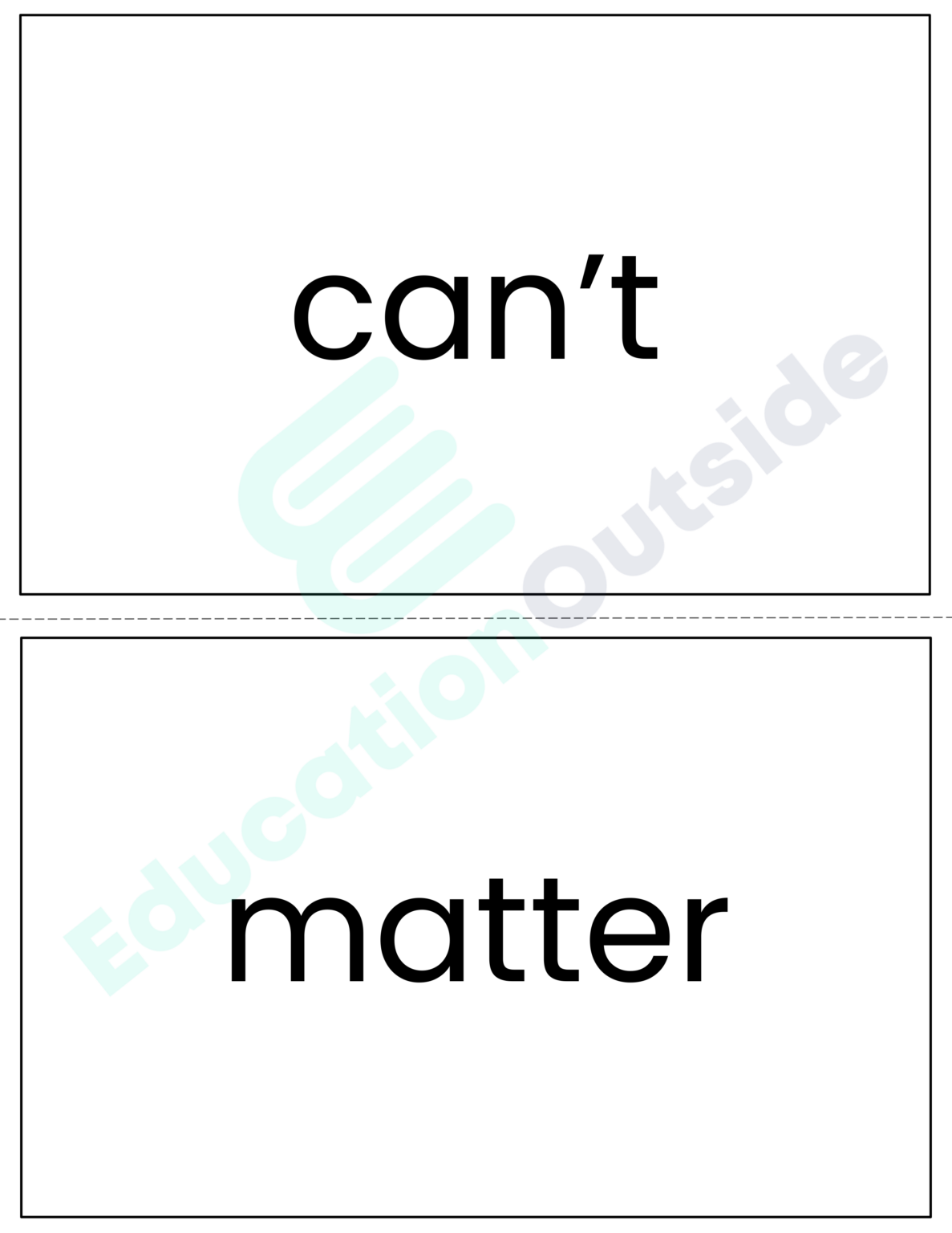 Fry's Sixth 100 Sight Words Flashcards (501-600) - 3 Sizes Included!