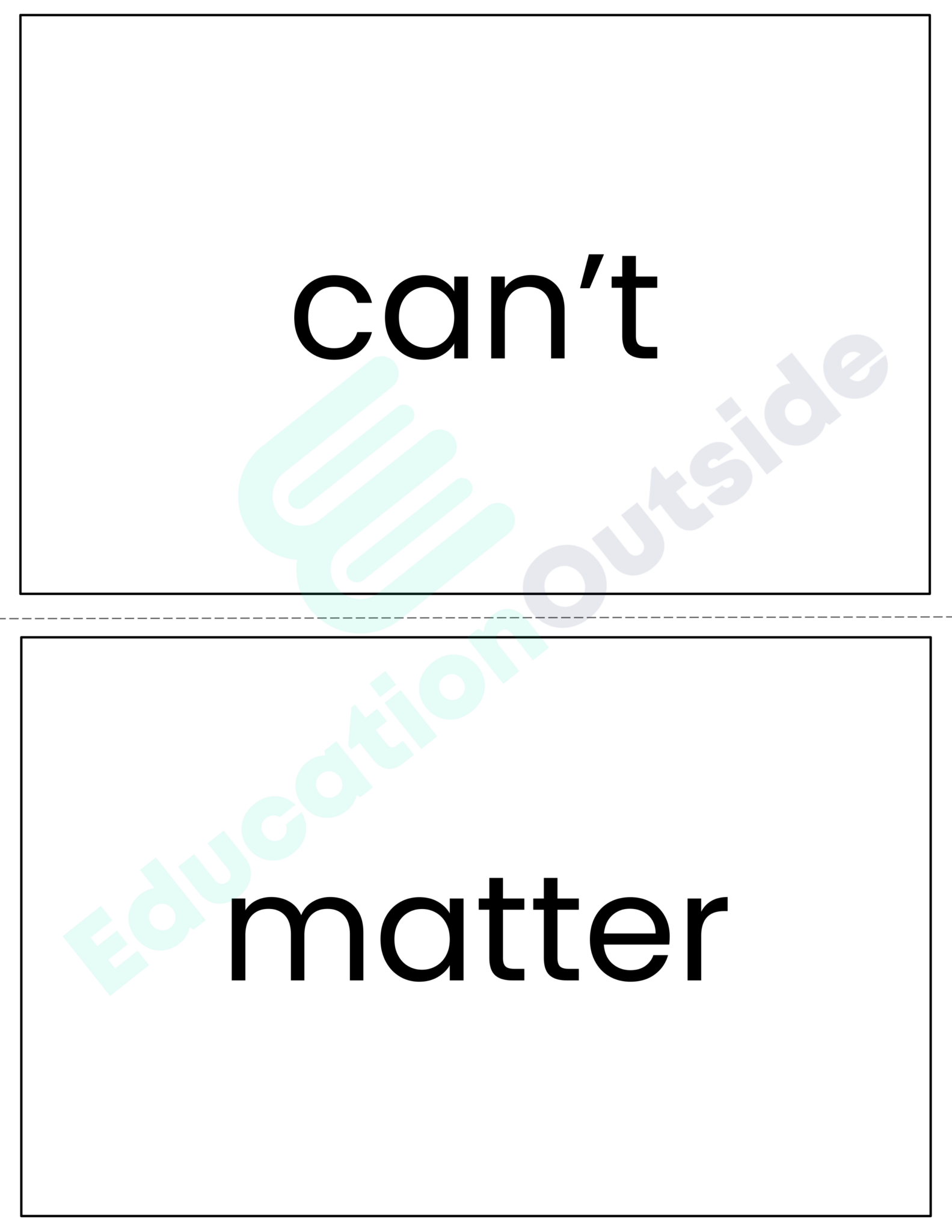 Fry's Sixth 100 Sight Words Flashcards (501-600) - 3 Sizes Included!