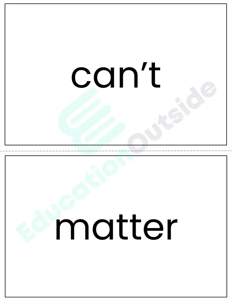 Fry's Sixth 100 Sight Words Flashcards (501-600) - 3 Sizes Included!