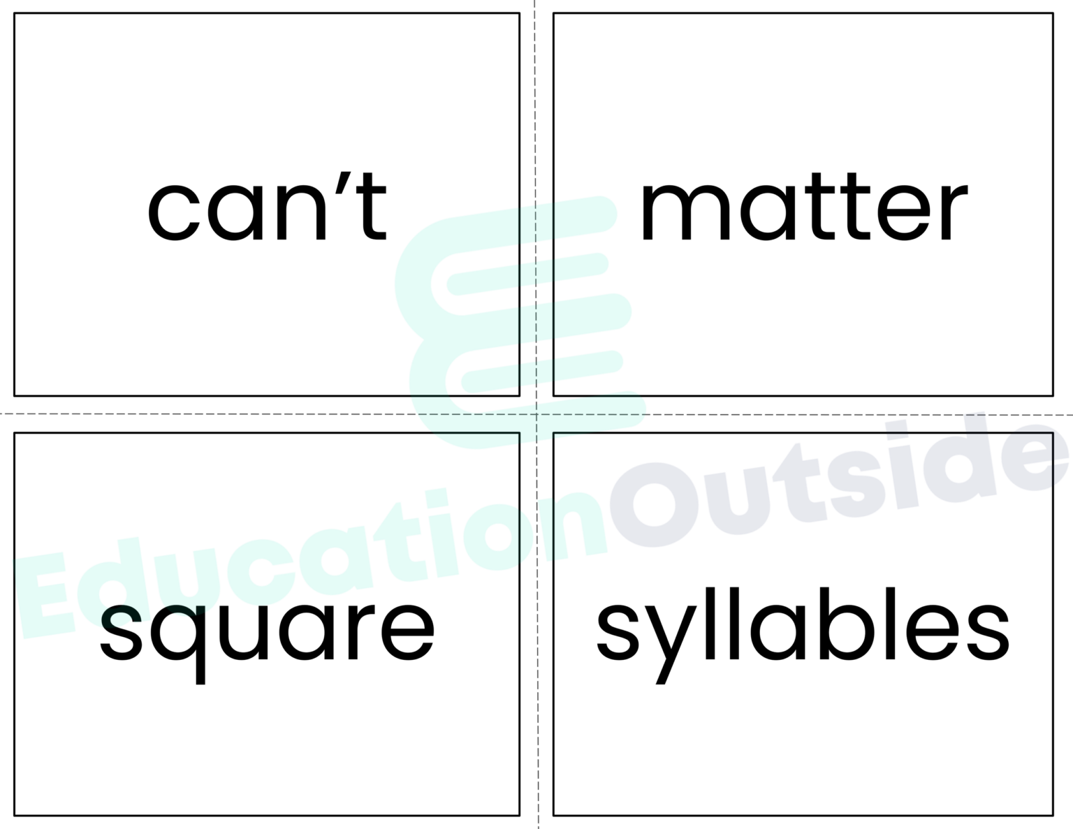 Fry's Sixth 100 Sight Words Flashcards (501-600) - 3 Sizes Included!