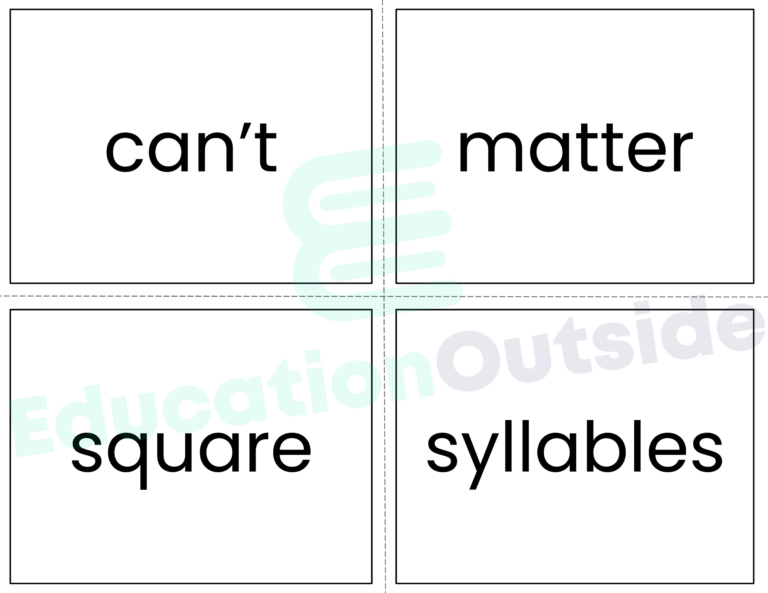 Fry's Sixth 100 Sight Words Flashcards (501-600) - 3 Sizes Included!