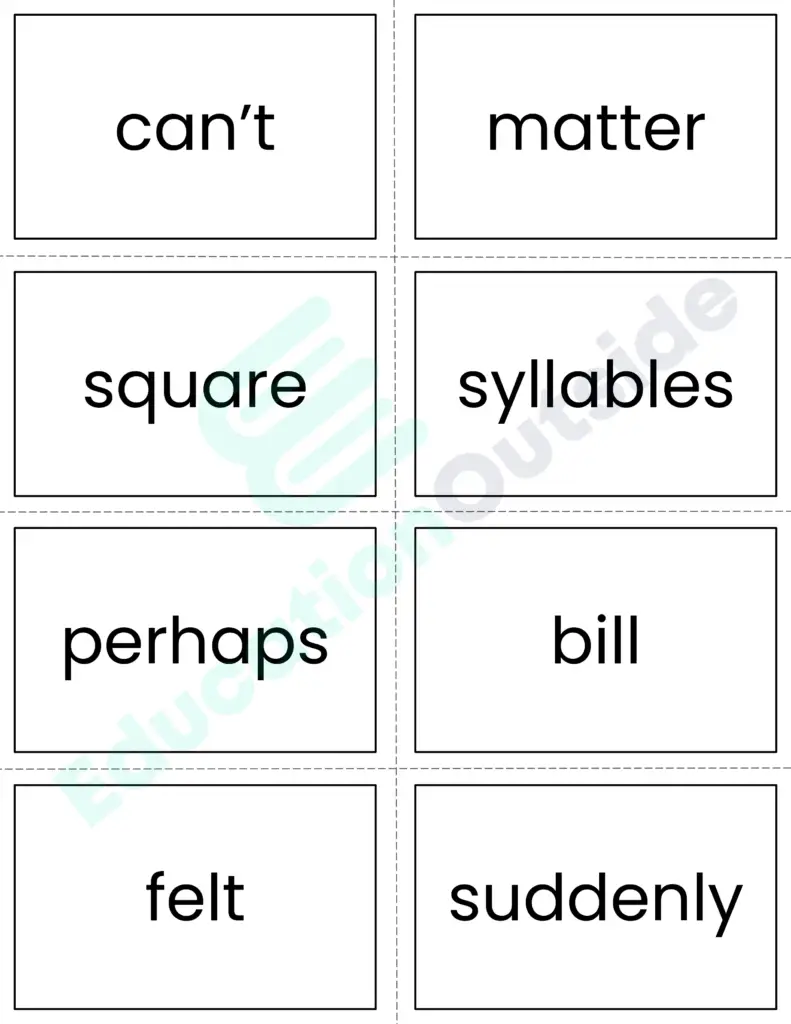 Fry's Sixth 100 Sight Words Flashcards (501-600) - 3 Sizes Included!