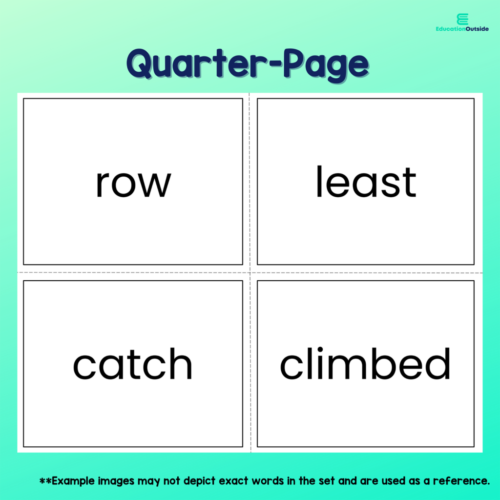 Fry's Tenth 100 Sight Words Flashcards (901-1000) - 3 Sizes Included!