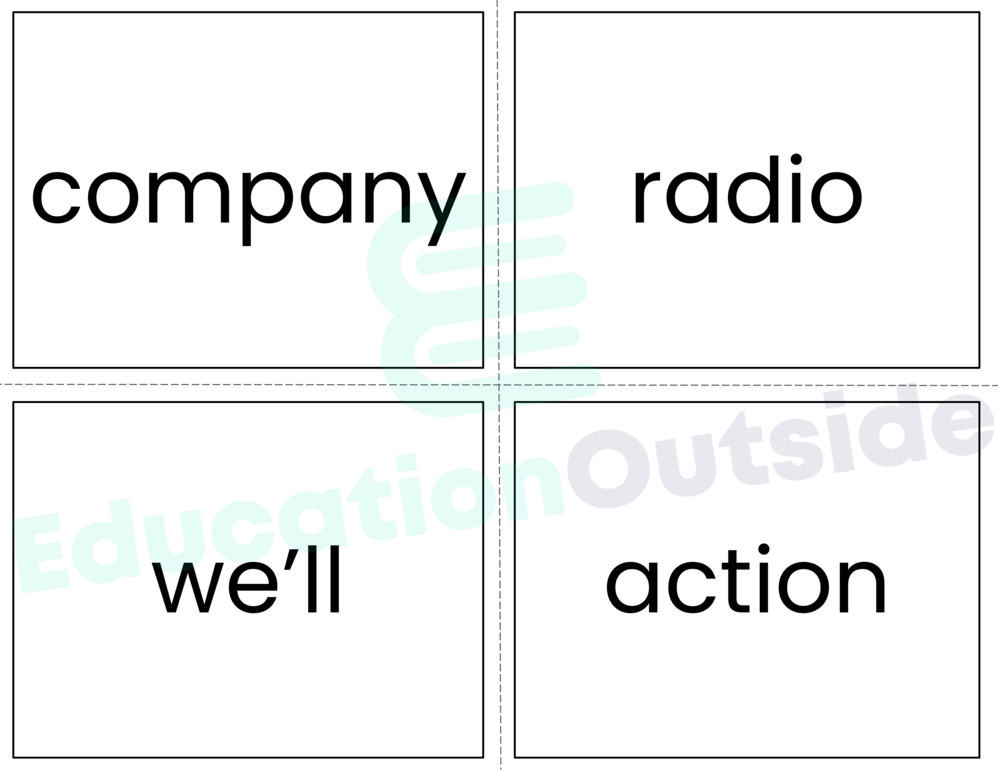 Fry's Tenth 100 Sight Words Flashcards (901-1000) - 3 Sizes Included!