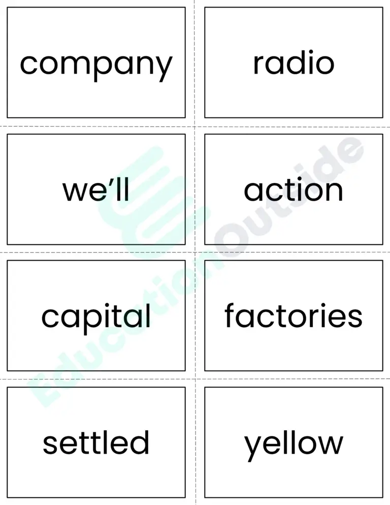 Fry's Tenth 100 Sight Words Flashcards (901-1000) - 3 Sizes Included!