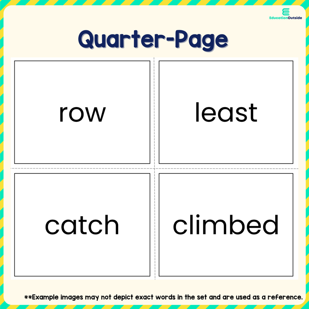 Fry's Third 100 Sight Words Flashcards (201-300) - 3 Sizes Included!