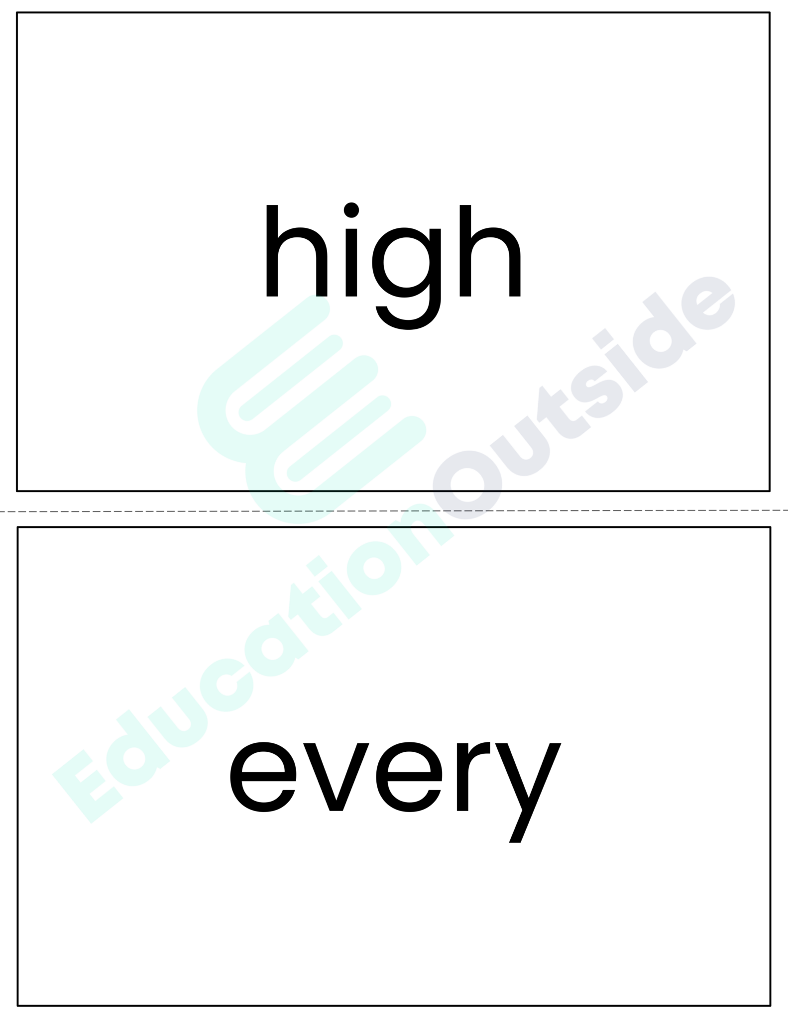 Fry's Third 100 Sight Words Flashcards (201-300) - 3 Sizes Included!