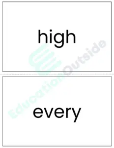 Fry's Third 100 Sight Words Flashcards (201-300) - 3 Sizes Included!