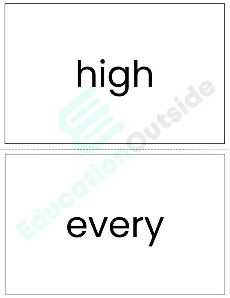 Fry's Third 100 Sight Words Flashcards (201-300) - 3 Sizes Included!