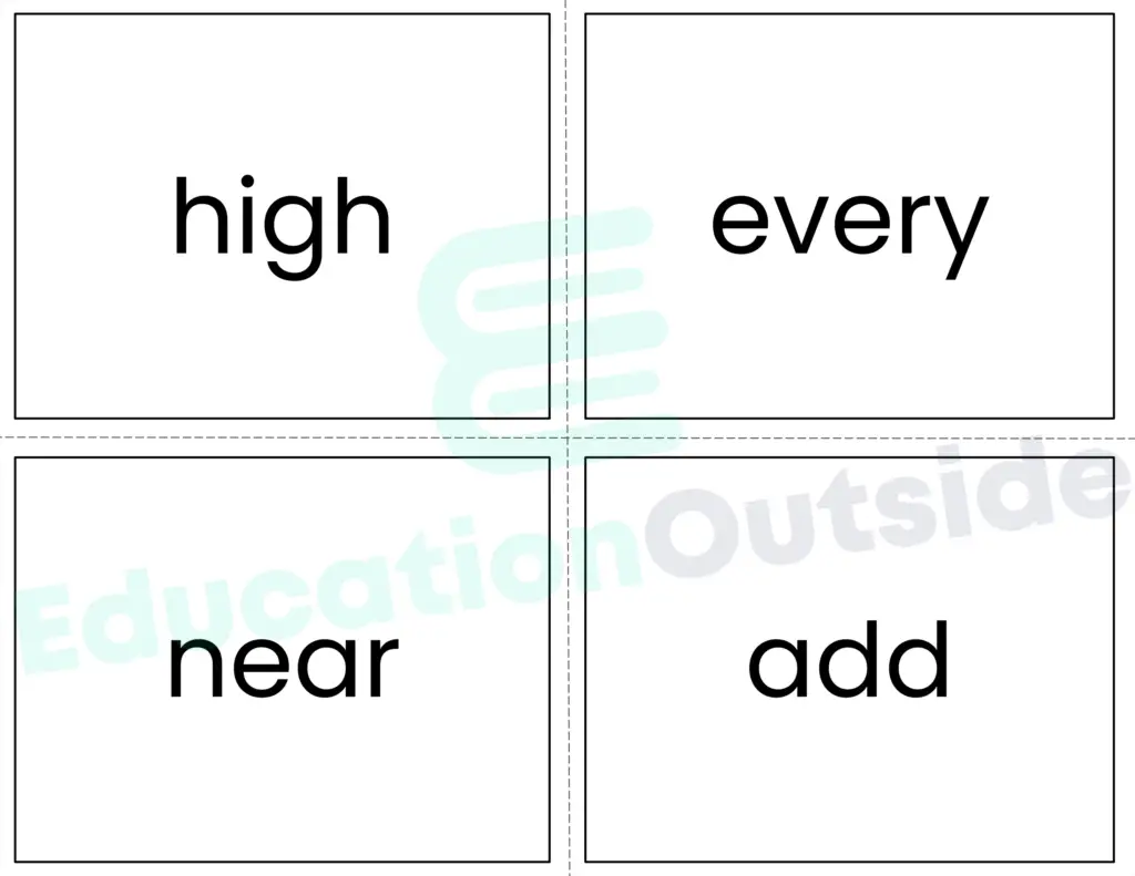 Fry's Third 100 Sight Words Flashcards (201-300) - 3 Sizes Included!