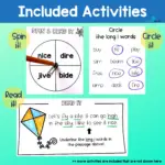 Long i Worksheets - Color and B&W Versions Included!