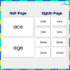 Long Vowel Flashcard Packet (a, e, i, o, u) - 3 Sizes Included!