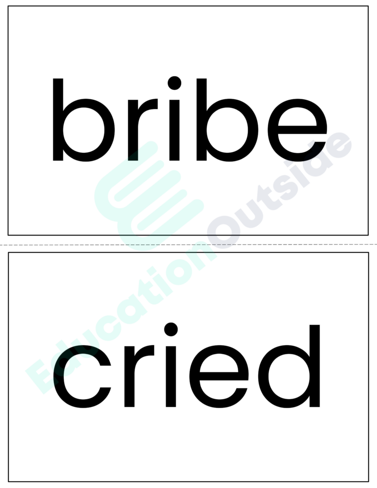 Long Vowel / Silent e Flashcards - 3 Sizes Included - No Prep!