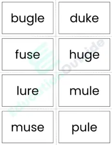 Long Vowel / Silent e Flashcards - 3 Sizes Included - No Prep!