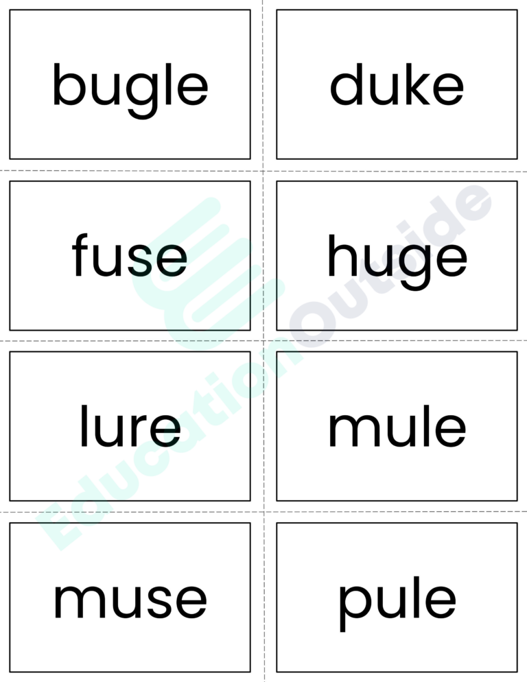 Long Vowel / Silent e Flashcards - 3 Sizes Included - No Prep!